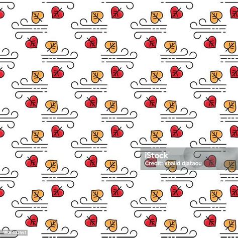 Windy Autumn Day Pattern Stock Illustration Download Image Now Art