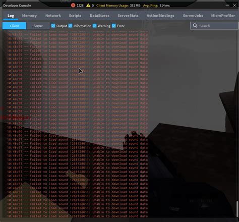 Console Is Spamming Errors About Unable To Download Sound Data