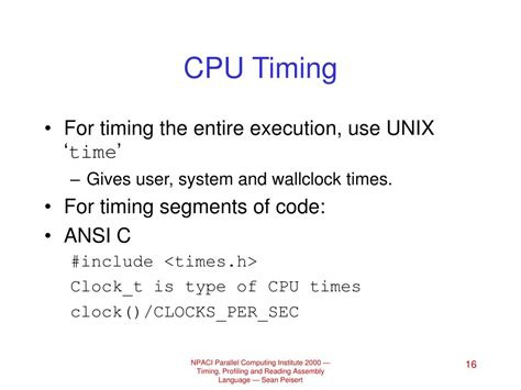 PPT Performance Measuring On Blue Horizon And Sun HPC Systems Timing Profiling And Reading
