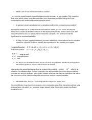 Discussion Week 4 Docx What Is The F Test For Nested Models Used For