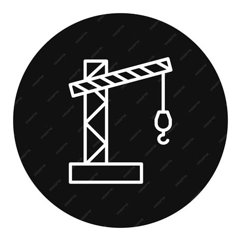 Premium Vector Tower Crane Vector Illustration