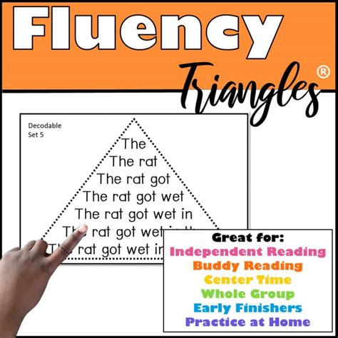 Decodable Fluency Passages Repeated Readings Fluency Triangles® Set 5
