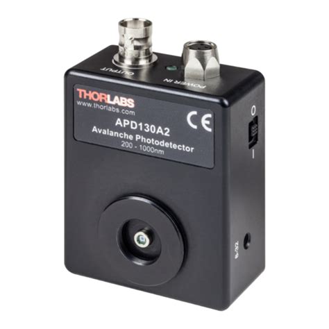 Thorlabs Apd130 Series Operation Manual Pdf Download Manualslib