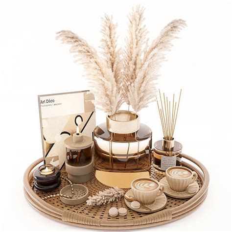 Decorative Set 001 3d Model Cgtrader