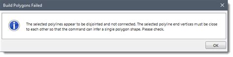 Build Polygons Command Civilgeo Knowledge Base