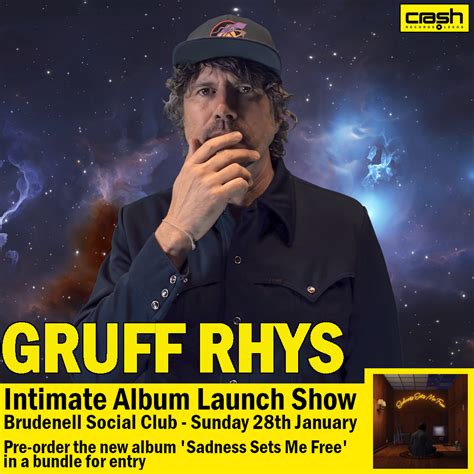 Gruff Rhys Sadness Sets Me Free Ticket Bundle Solo Set At Brudene