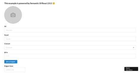 React Avatar Uploader Examples Codesandbox