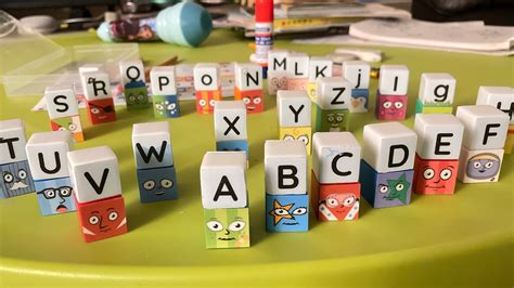 Alphablocks Inspired Alphabets Set Colored Alphablocks Dyi Kit Etsy