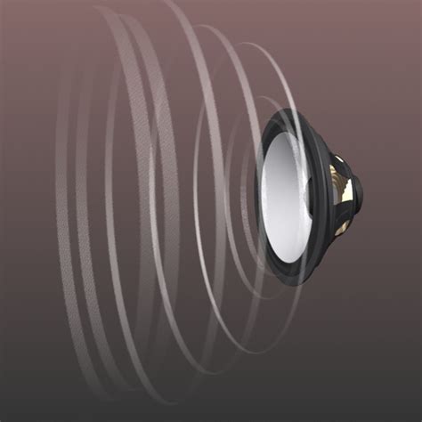 3d Model Of Wave Speaker Cone Animation