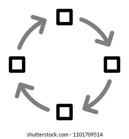 Sequential Process Icon Stock Vector Royalty Free Shutterstock