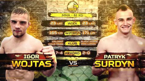 Armia Fight Night 3 Patryk Surdyn Igor Wojtas Cała Walka