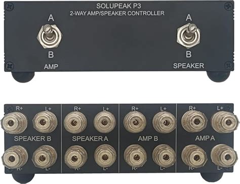 SOLUPEAK P WAY Amplifier To Pair Of Speakers Selector Switch Switcher Splitter Combiner