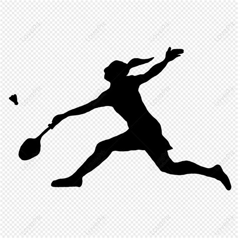 배드민턴 스포츠 실루엣 Png 일러스트 무료 다운로드 Lovepik