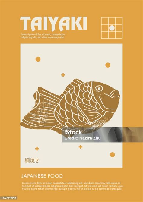 일본 붕어빵 가격표 또는 포스터 디자인 벡터 삽화 세트입니다 타이 포 그래피 조각 스타일 라벨 커버 티셔츠 프린트 페인팅 일본식 와플에 대한 스톡 벡터 아트 및 기타 이미지