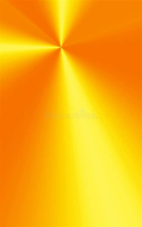 Gradient Yellow And Orange Rays For Abstract Background Stock Illustration Illustration Of
