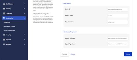 saml 2 0 configuration for netsuite on infisign infisign