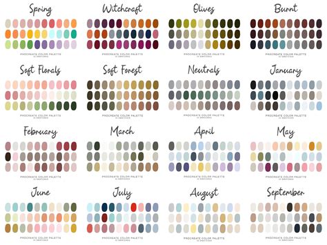 100 Procreate Color Palette Pack Best Ipad Procreate Palette Bundle Color Swatches For Nature