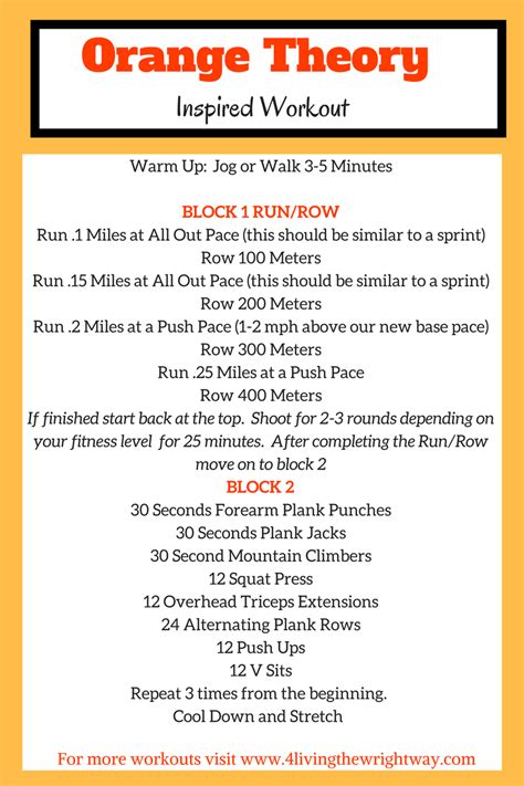 Orangetheory Template Today