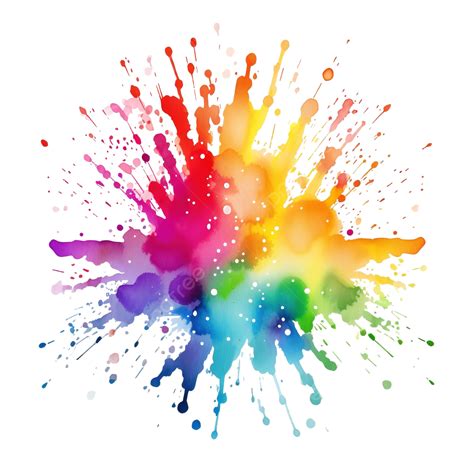 Rainbow Splatter Art
