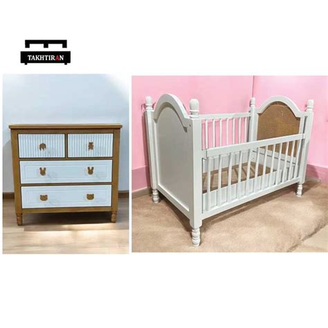 خرید و قیمت سرویس تخت خواب و کمد نوزاد النا24ماه ضمانت