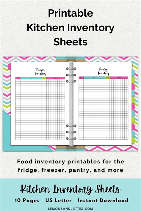 Printable Kitchen Inventory Sheets For Ultimate Organization