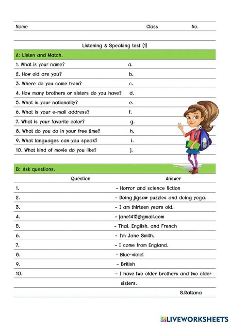 Listening And Speaking Online Pdf Worksheet Worksheets Library