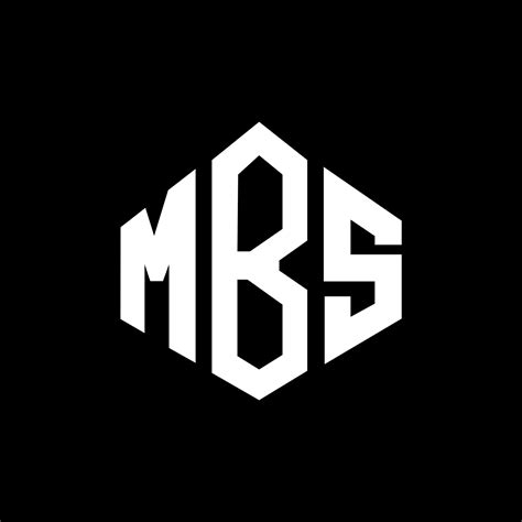 Mbs Letter Logo Design With Polygon Shape Mbs Polygon And Cube Shape Logo Design Mbs Hexagon