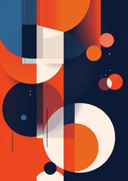 Premium AI Image There Is A Poster With A Picture Of A Colorful Design Generative Ai