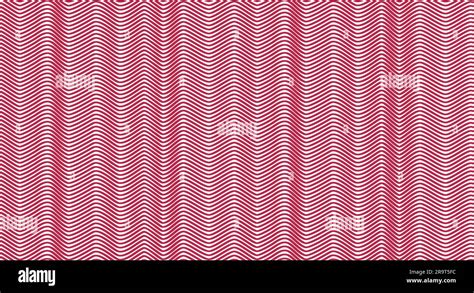 Abstract Warped Striped Background Curved Twisted Wavy Lines Pattern Hand Drawn Viva Magenta