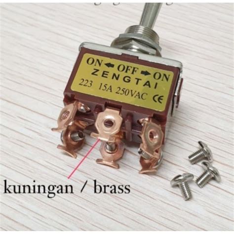 Jual Toggle Switch Momentary 6pin On Off On Toggle Sparing Shopee Indonesia