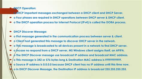 dynamic host configuration protocol dhcp is a network protocol that automatically ppt