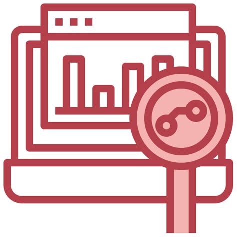 Data Analytics Surang Red Icon