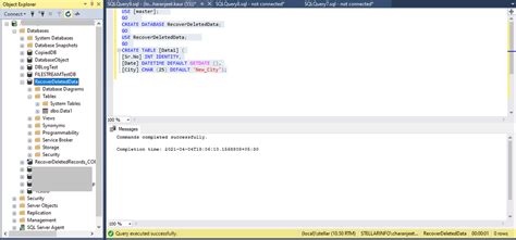 how to recover deleted table data without backup in sql server