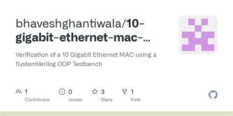 GitHub Bhaveshghantiwala Gigabit Ethernet Mac Verification Verification Of A Gigabit