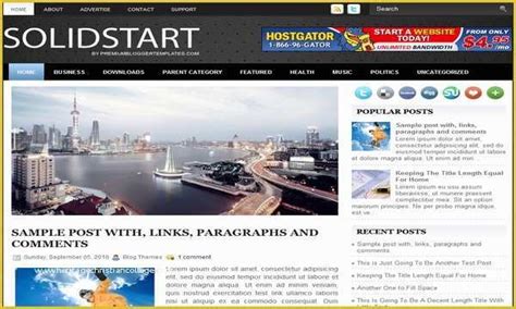 fixed header website templates free download of premium blogger