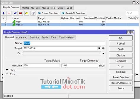 Cara Limit Bandwidth Mikrotik Menggunakan Simple Queue Tutorial