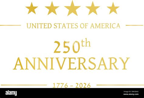 Star Shapes And Text United States Of America 250th Anniversary