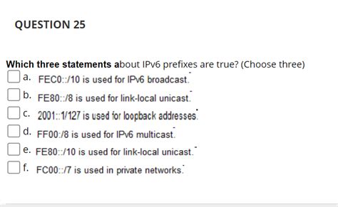 In Which Two Formats Can The IPv Address Chegg Com