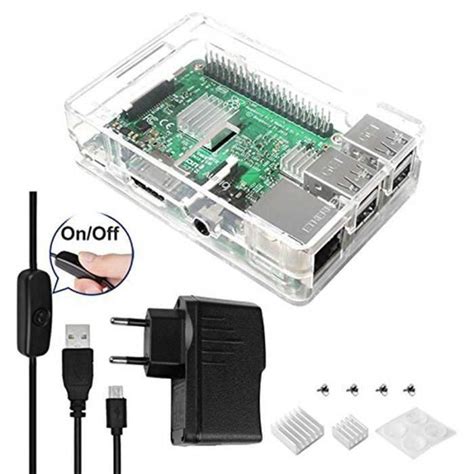 Smraza Kit De Démarrage 4 En 1 Pour Raspberry Pi 2 3 Avec Boîtier