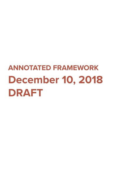 Annotated Framework Draft By AgencyLP Issuu