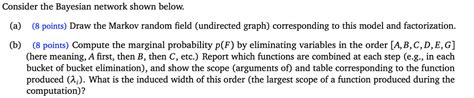 Bayesian Network To Markov Random Chegg