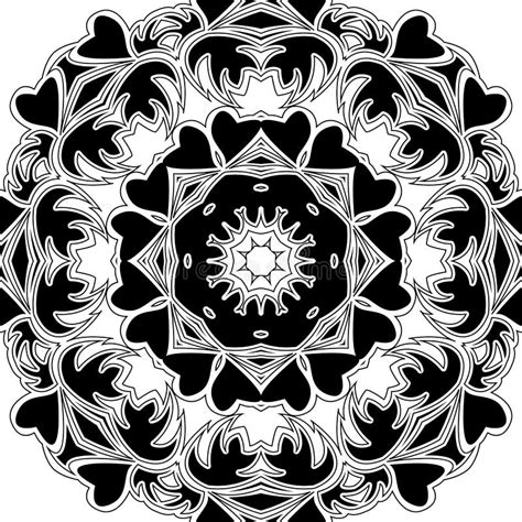 Black And White Ormament Vector Illustration Stock Vector