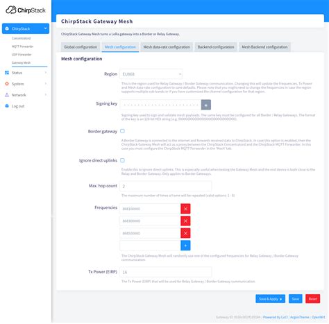 How To Set Up Gateway Mesh Quick Start Using Chirpstackos On Rak Gateways Rakwireless Learn