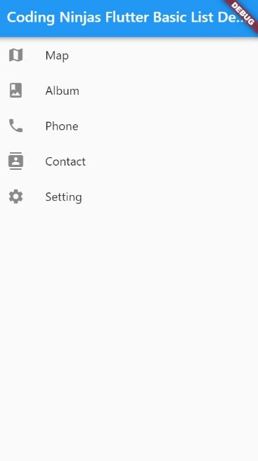 Flutter Lists Naukri Code