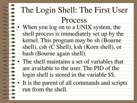 Ppt Cs 497c Introduction To Unix Lecture 26 The Process Powerpoint Presentation Id3269577