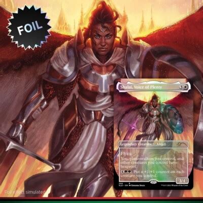Shalai Voice Of Plenty Foil Mtg Black Is Magic Secret Lair Nm Ebay