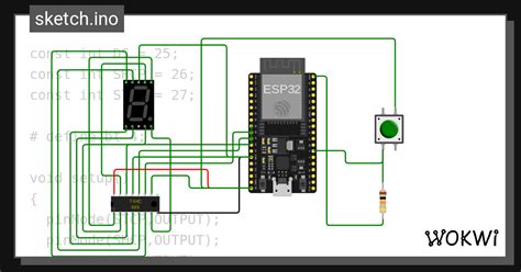 Esp32 74hc595 Copy Wokwi Esp32 Stm32 Arduino Simulator