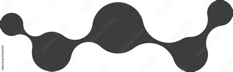 Metaball Connected Blobs Shapes In Pattern Morphed Fluid Symbol Circular Balls In Grid