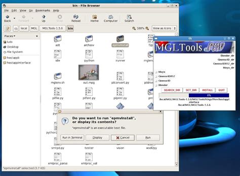Epmv The Embedded Python Molecular Viewer Mgl And Epmv Install Linux