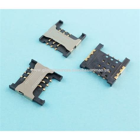 Buy Wholesale Taiwan C Series Sim Card Socket Pin Block Smt Right Angle Type H Mm Sim